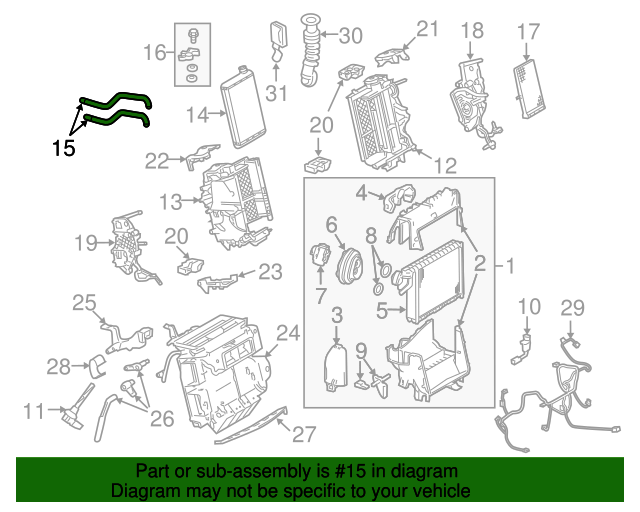 8K0-819-350-A - HVAC Heater Hose 2013-2015 Audi RS5 | Audi OEM Parts