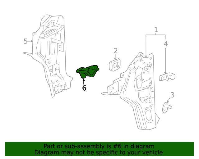 2017-2024 GM Hinge Pillar Reinforced Baffle 85119700 | Chevy Parts Pro