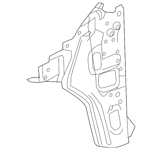 2017-2021 GM Inner Hinge Pillar - Passenger Side (RH) 84182678 ...