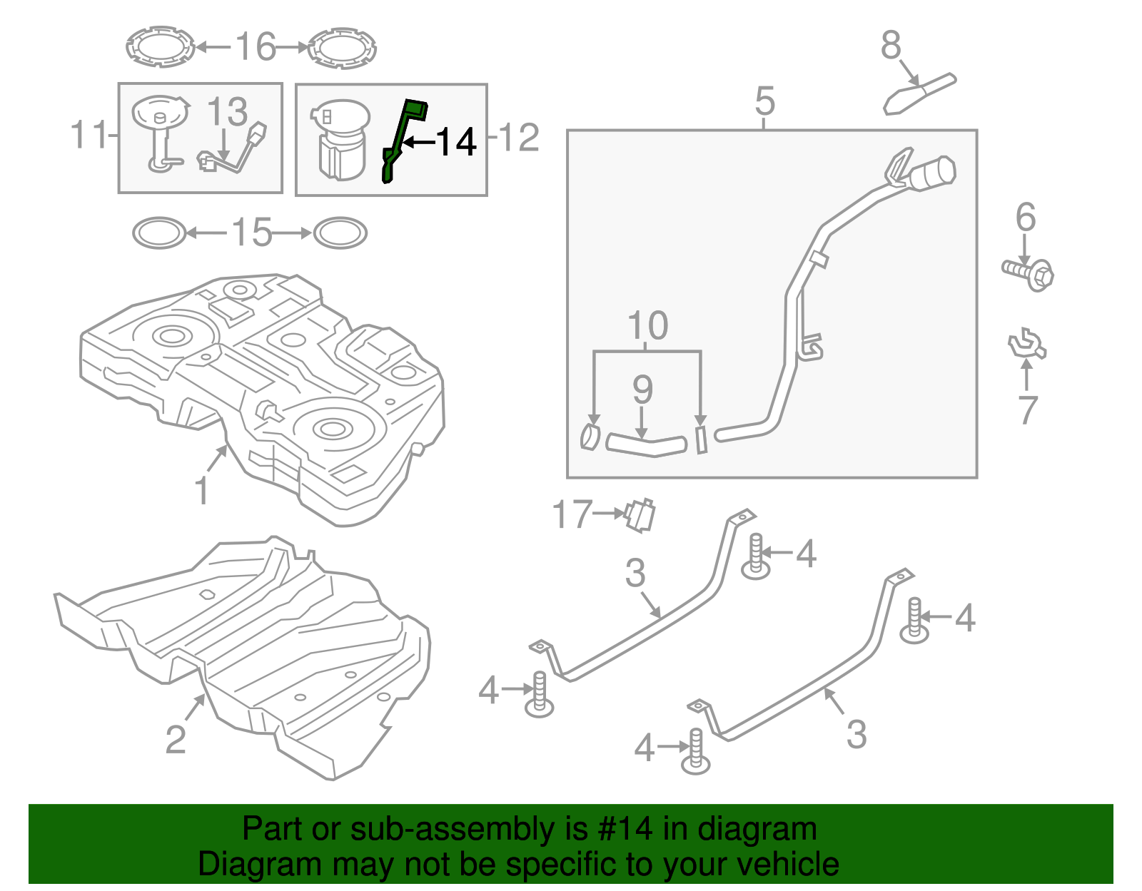 DG9Z-9A299-C - 2013-2020 Ford - Fuel Gauge Sending Unit | Sunrise Ford ...