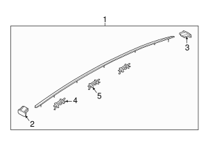2016-2020 Kia Optima OEM NEW 2016-2020 Kia Moulding Assembly-Roof ...