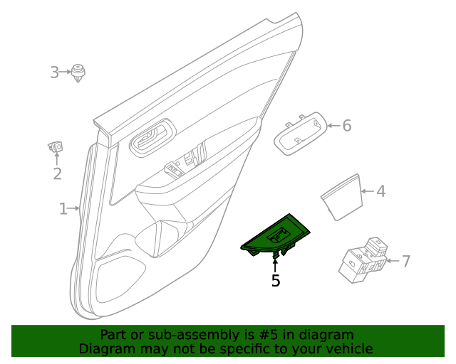 82960-6RR0A - Switch Bezel 2021-2024 Nissan Rogue | Nissan Parts ...