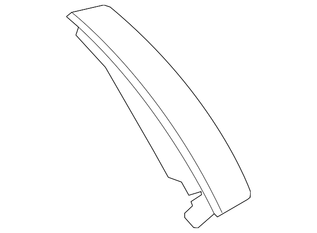 2007-2014 GM Black Driver Side Quarter Panel Upper Applique 25970635 GM ...