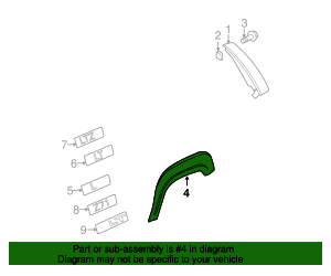 2007-2014 Chevrolet Primed Driver Side Rear Fender Flare 15944823 ...