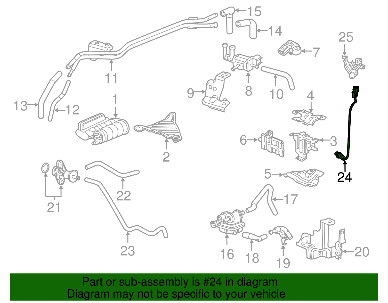 2016-2022 Honda Oxygen Sensor 36531-5K8-004 | Cheaper Honda Parts