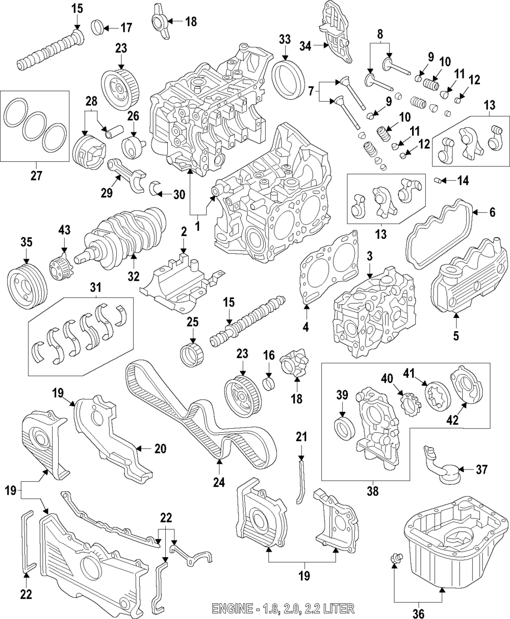 1990-2021 Subaru Engine Crankshaft Seal 806733030 | Subaru Parts Store