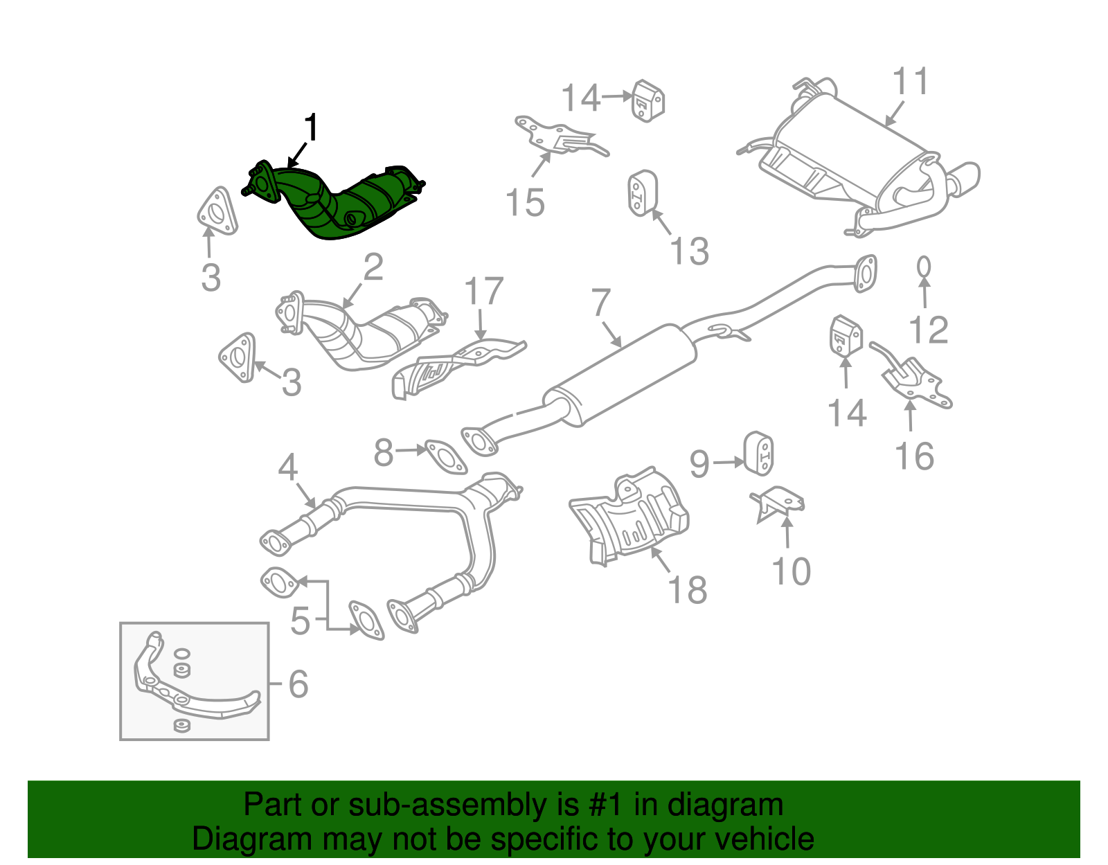 2003-2004 Infiniti Catalytic Converter 208B2-AM625 | Infiniti of Orland ...
