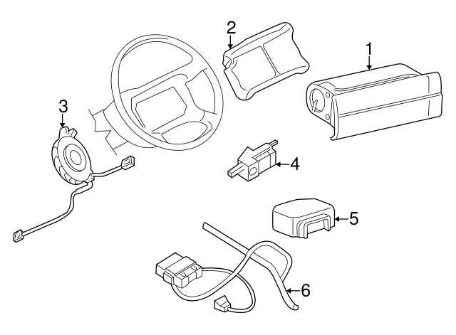 2000-2005 GM Steering Wheel Airbag Coil 19330850 GM | GMPartsDirect.com