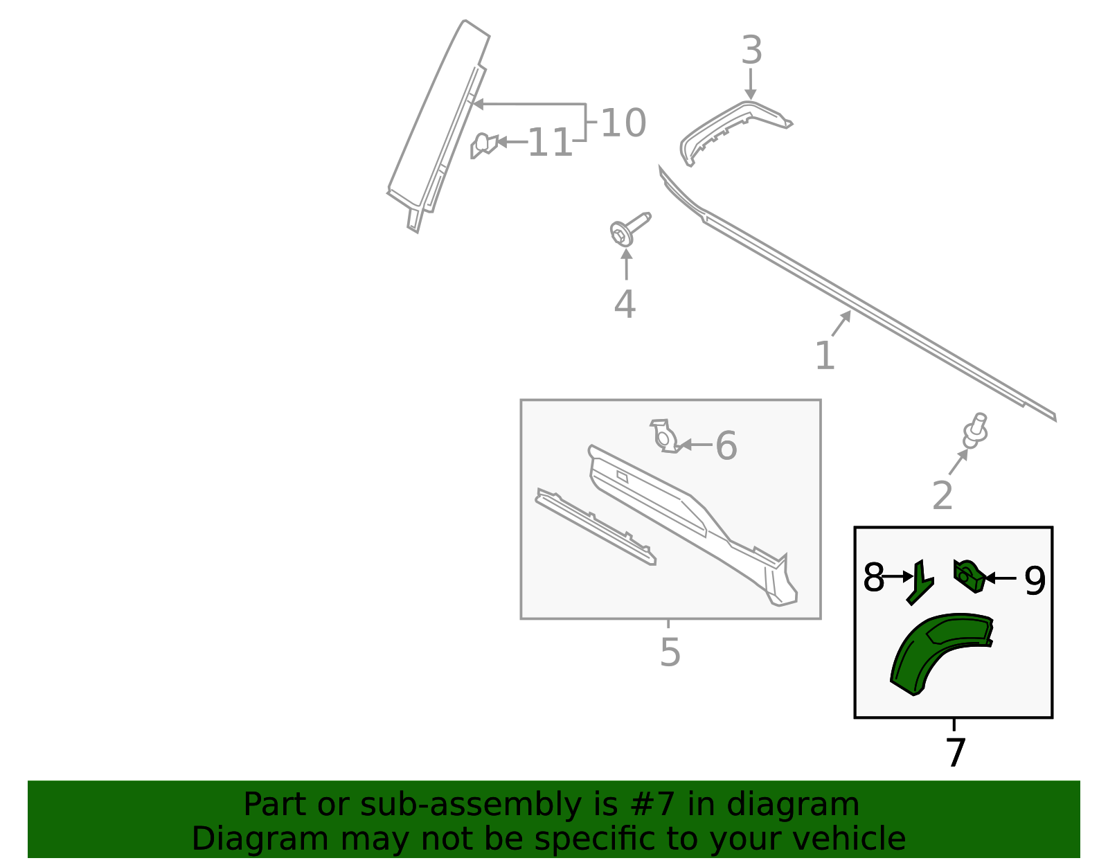 2020-2024 Ford OEM NEW 2020 Ford ExplorerLeft Wheel Arch Opening ...
