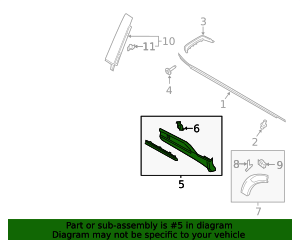 2020-2024 Ford Lower Molding LB5Z-7820878-AC | AutoNationParts.com