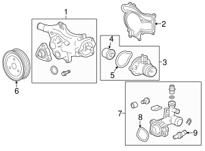 2011-2021 GM Engine Coolant Thermostat Housing Seal 55565619 GM ...