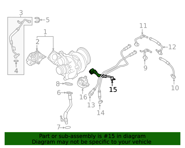 Genuine BMW 11-53-7-852-357 | Inlet Hose | FREE Shipping on Most Orders ...