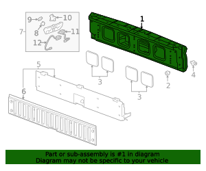 2020-2024 GM Upper Gate 85518592 GM | GMPartsDirect.com