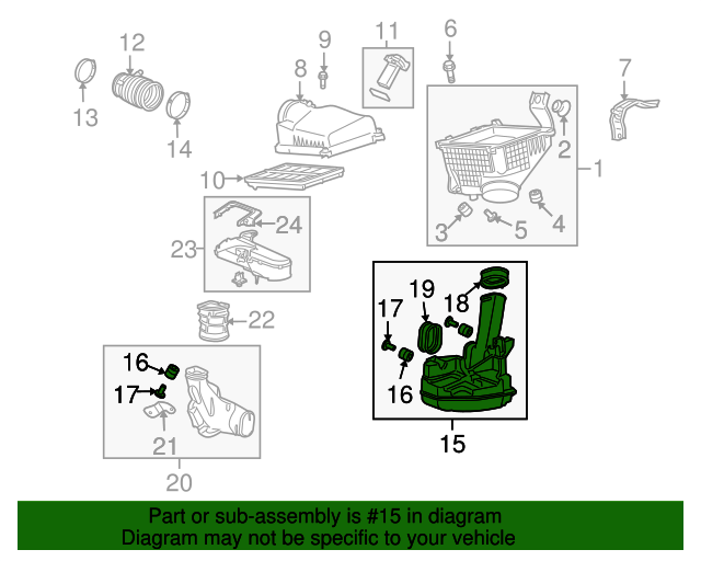 17230-RBR-A00 - Chamber Assembly, Resonator 2010-2012 Honda | Honda ...