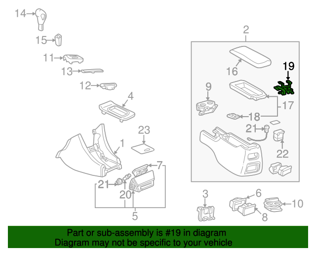 1997-2001 Lexus ES300 Hinge 58907-33050 | OEM Parts Online