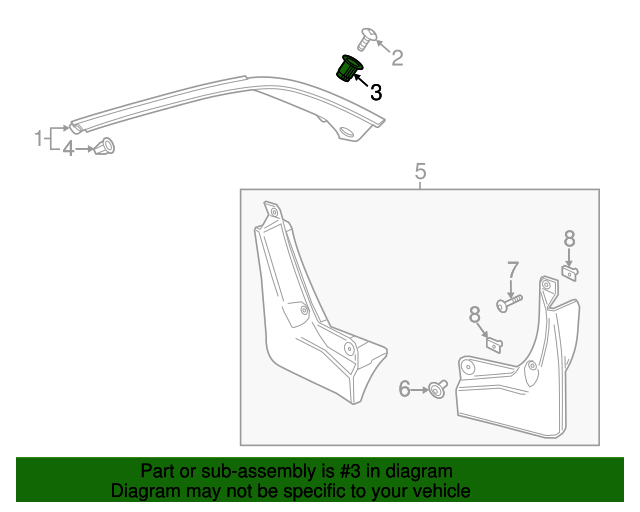Bumper Cover Nut - GM (25704358) | GMPartsDirect.com