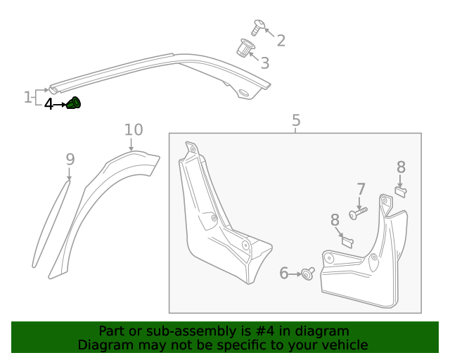 2018-2020 Buick Regal TourX F Clip 39226620 GM | GMPartsDirect.com