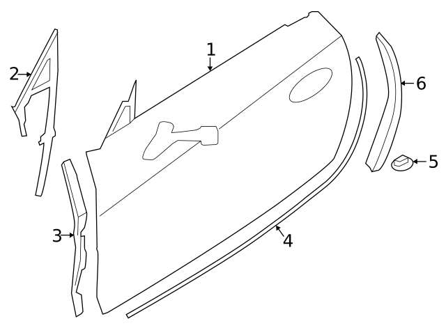 2020-2024 Toyota GR Supra Front Seal 67864-WAA02 | Sparks Parts