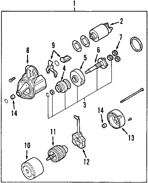Starter for 2007 Mitsubishi Outlander | Mitsubishi Parts Warehouse