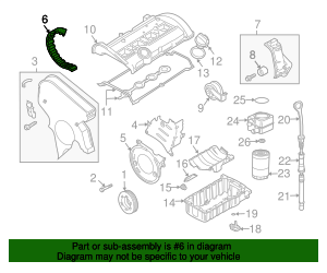 2001-2006 Audi Timing Belt 06B-109-119-F | Genuine Audi Parts