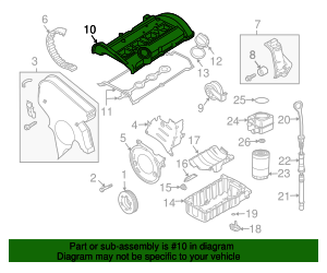 2001-2005 Audi Valve Cover 06B-103-469-BA | OEM Parts Online