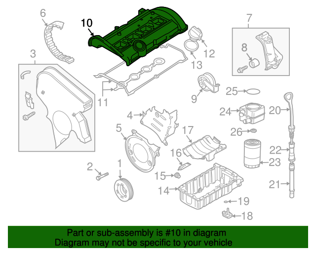 2001-2005 Audi Valve Cover 06B-103-469-BA | OEM Parts Online