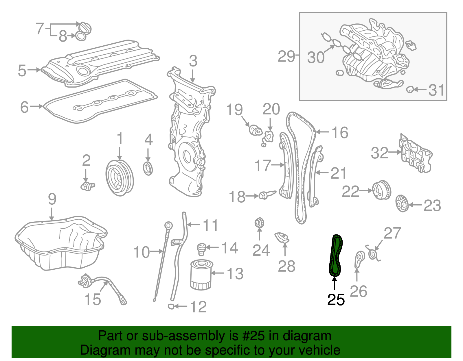 2001-2024 Toyota Chain 13507-28010 | Toyota Parts Center