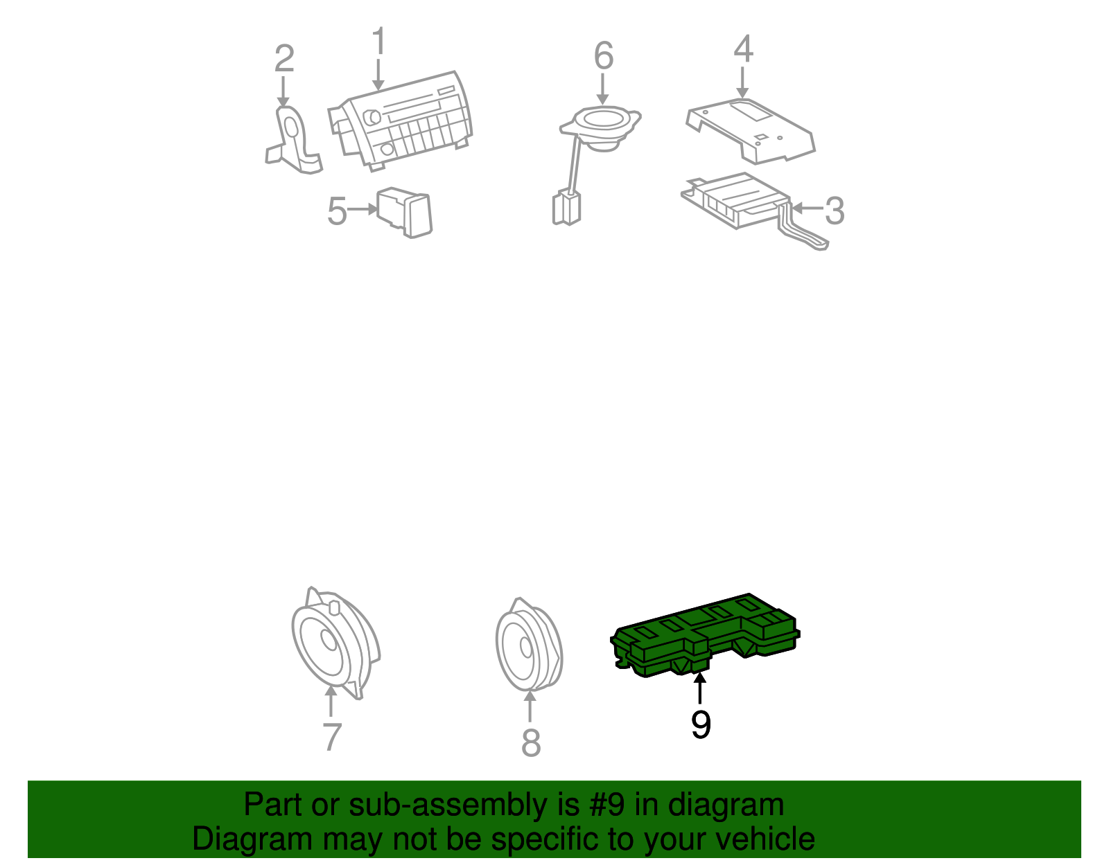 2007-2013 Toyota Tundra Speaker 86150-0C020 | Toyota Parts Center