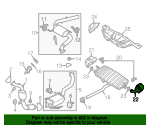 2015-2018 Porsche Cayenne Tail Pipe 958-111-251-11 | Porsche Marin