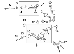 43212-0C012 - Steering Knuckle - 2007-2022 Toyota | OEM Genuine Toyota ...