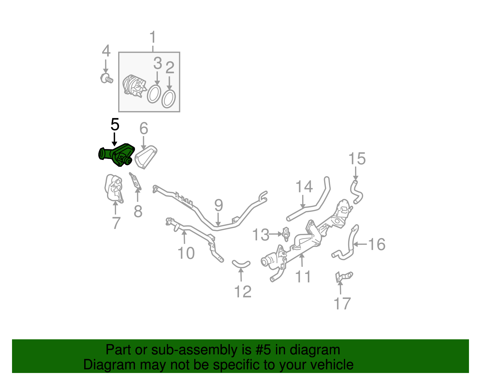 2002-2009 Nissan Thermostat 21200-8J10B | OEM Parts Online