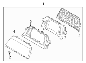 2020-2022 Hyundai Ioniq Cluster Assembly 94061-G2610 | QuirkParts