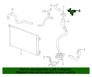 2020-2023 Cadillac CT5 Charge Air Cooler Bracket 84615572 ...
