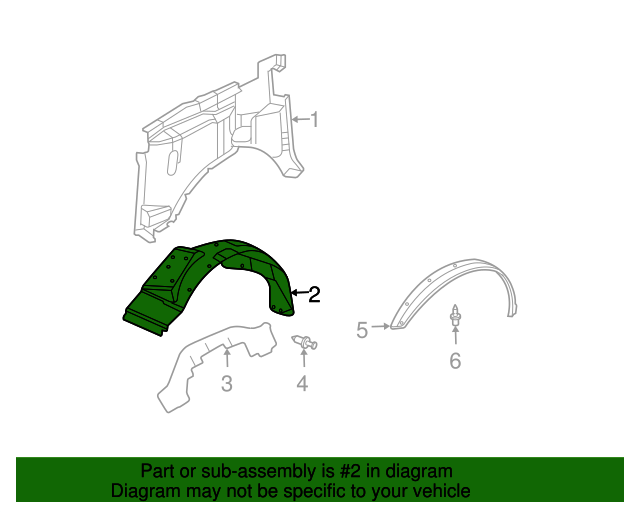 2003-2023 GM Front Passenger Side Wheelhouse Panel 84195535 ...