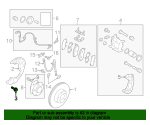 2013-2023 Toyota Splash Shield Bolt SU003-02783 | Toyota Parts Center