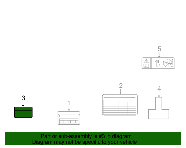 2018-2019 Hyundai Sonata AC Label 97699-E6000 | Hyundai Wholesale Direct