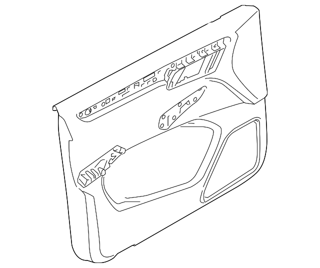 2015-2018 Porsche Macan Door Trim Panel 95B-867-106-AN-CDR | Sunset Porsche Parts
