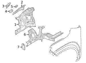 2018-2022 Hyundai Kona Rail Assembly 64601-J9000 | OEM Parts Online