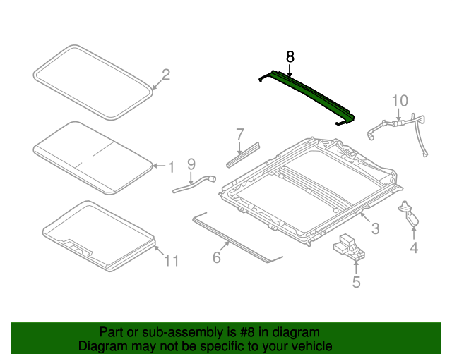 2006-2019 Ford OEM NEW 2006-2019 Ford Police Interceptor Sedan Sunroof ...