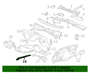 2019-2023 GM Outer Rail 23398597 | GMPartsDirect.com