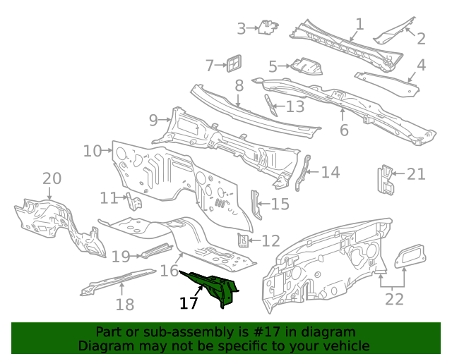 2019-2020 GM Sill Panel - Driver's Side (LH) 84497590 | TascaParts.com