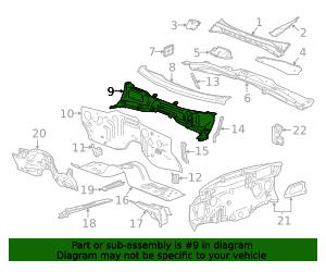 84561254 - Plenum Lower Panel 2019-2024 GM | AutoNationParts.com