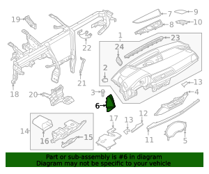 80A-857-085-A-4PK - Instrument Panel Side Cover 2018-2024 Audi ...