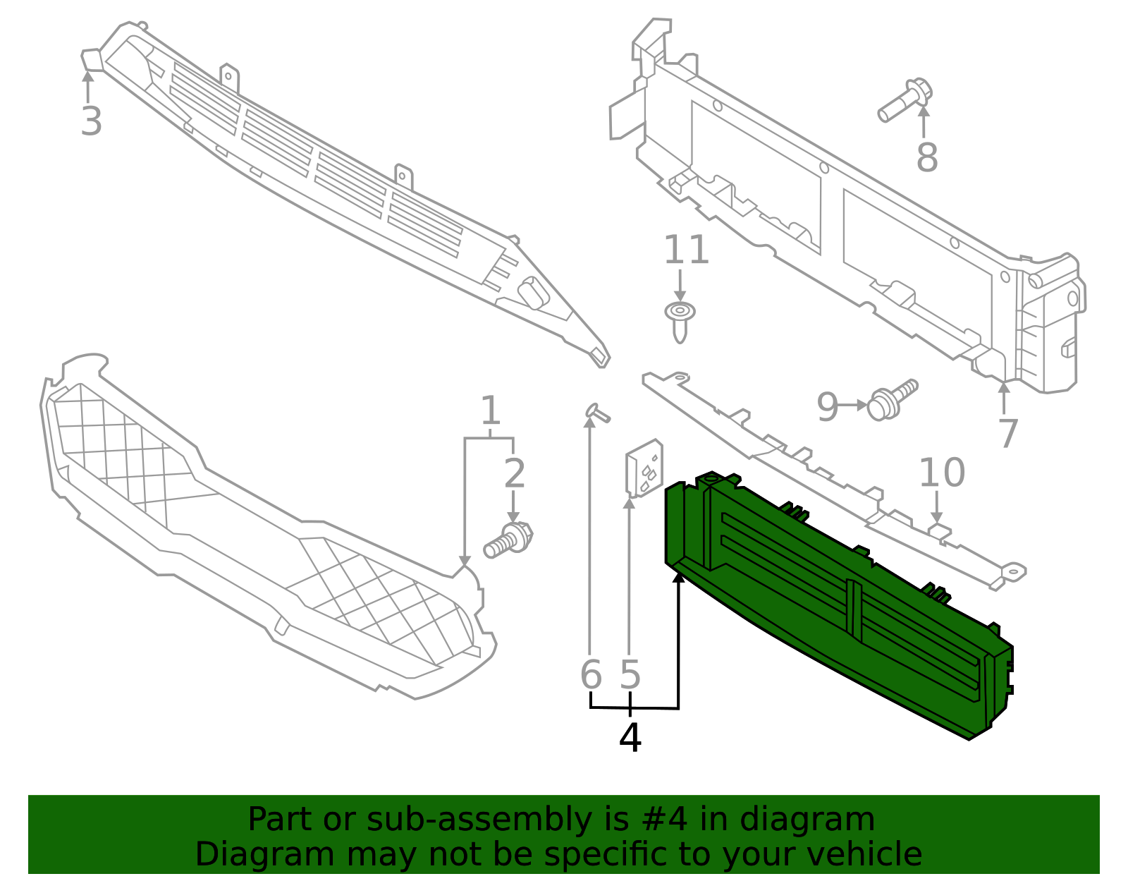 86951-G5600 - Radiator Shutter Assembly 2019-2022 Kia Niro | Kia.Parts Store
