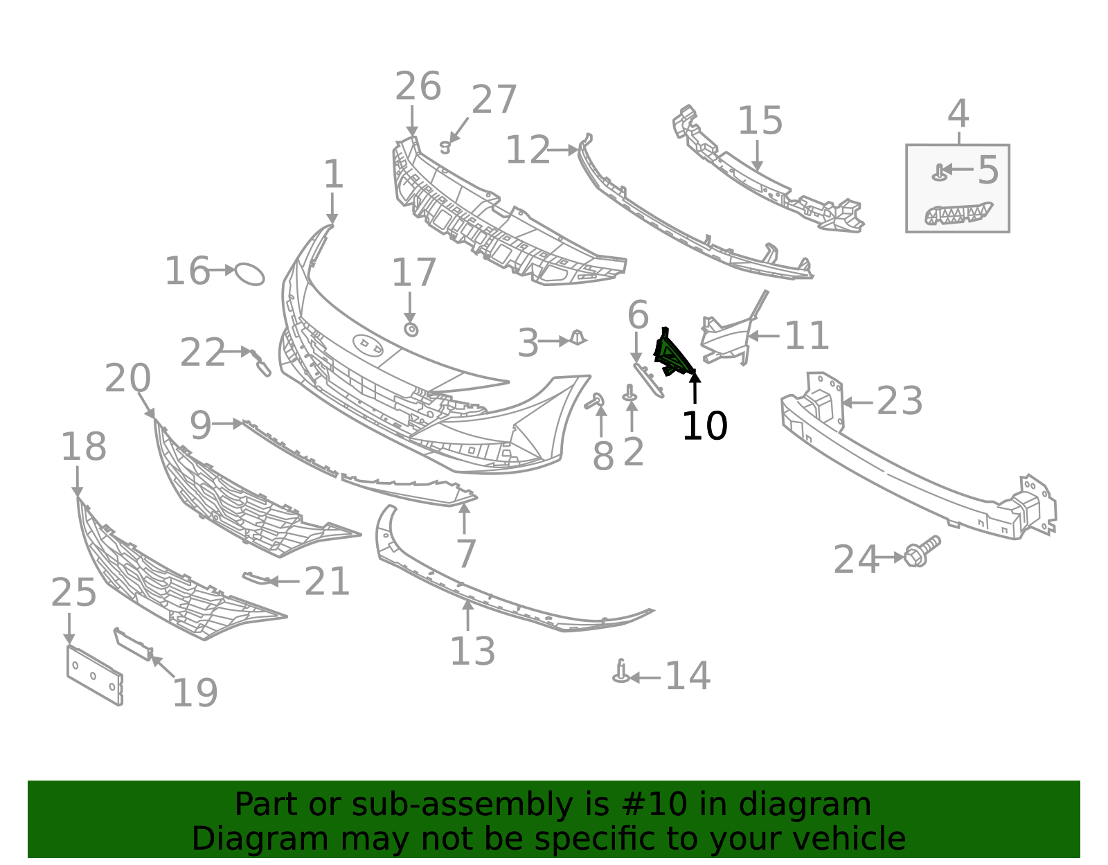 Genuine Blank Cover for 2021-2023 Hyundai Elantra | Part# 86564-AA010 ...