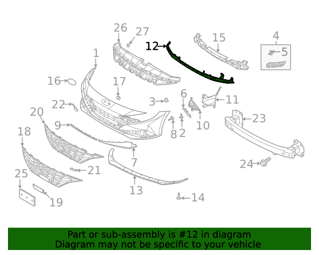 86530-AB000 - Grille 2021-2023 Hyundai Elantra | AutoNationParts.com
