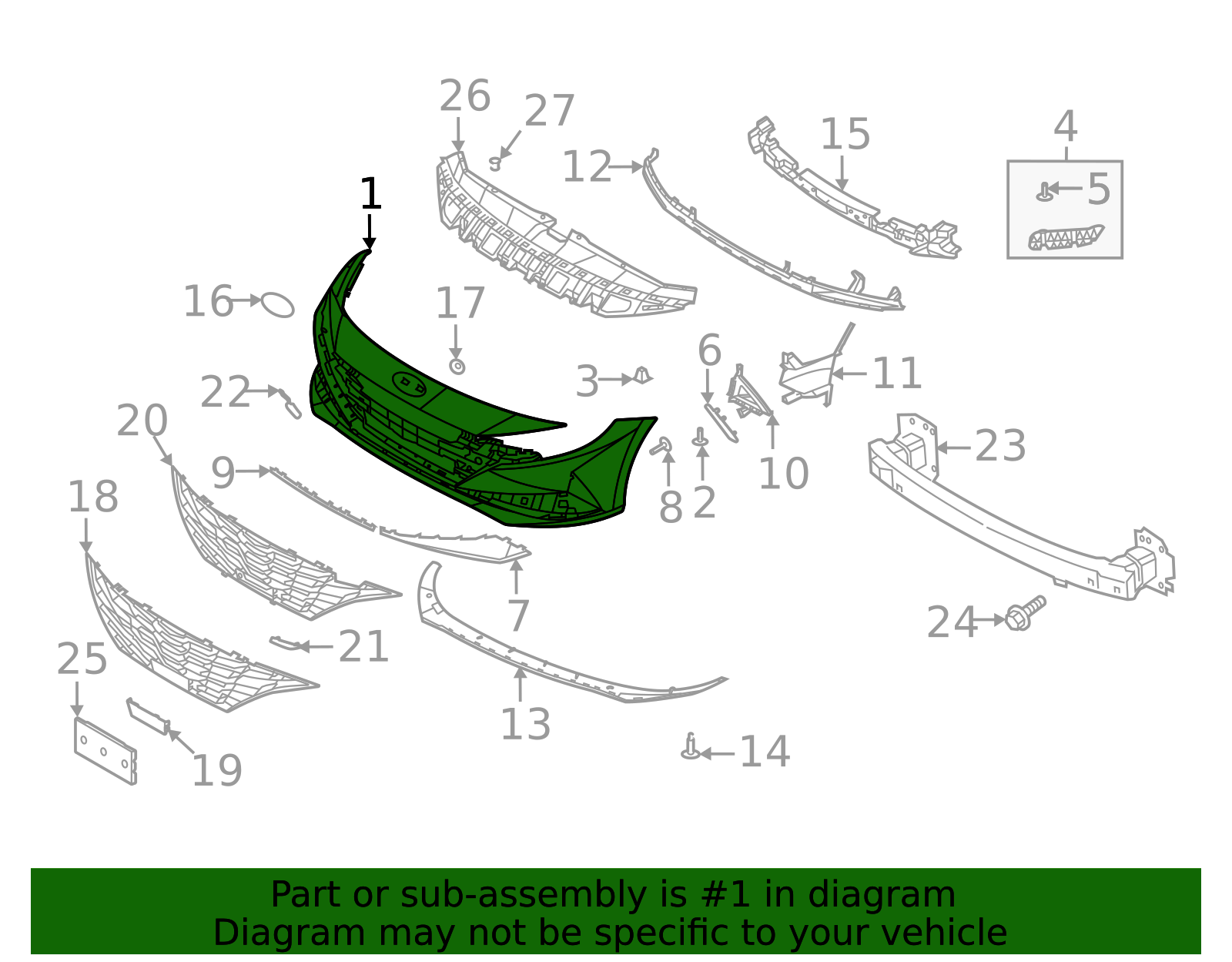 2021-2023 Hyundai Elantra Bumper Cover 86511-AA000 | Hamilton Hyundai ...