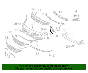 Genuine Bumper Bracket for 2021-2023 Hyundai Elantra | Part# 86566 ...
