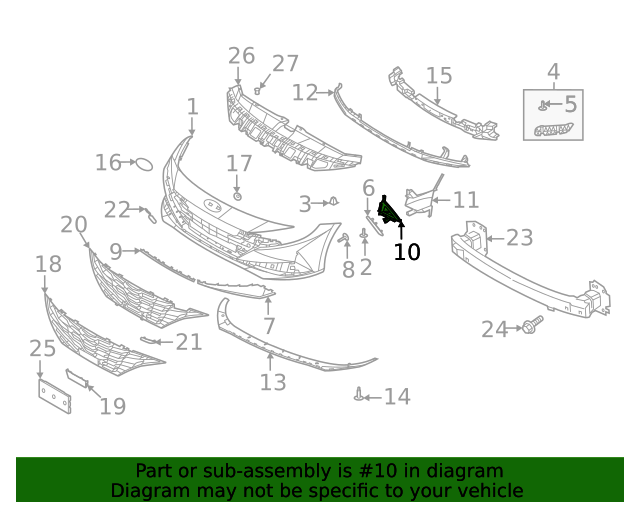 2021-2023 Hyundai Elantra Blank Cover 86562-AA000-R5T | OEM Parts Online