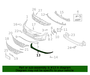 2021-2022 Hyundai Elantra Lower Deflector 86591-AA000 | QuirkParts
